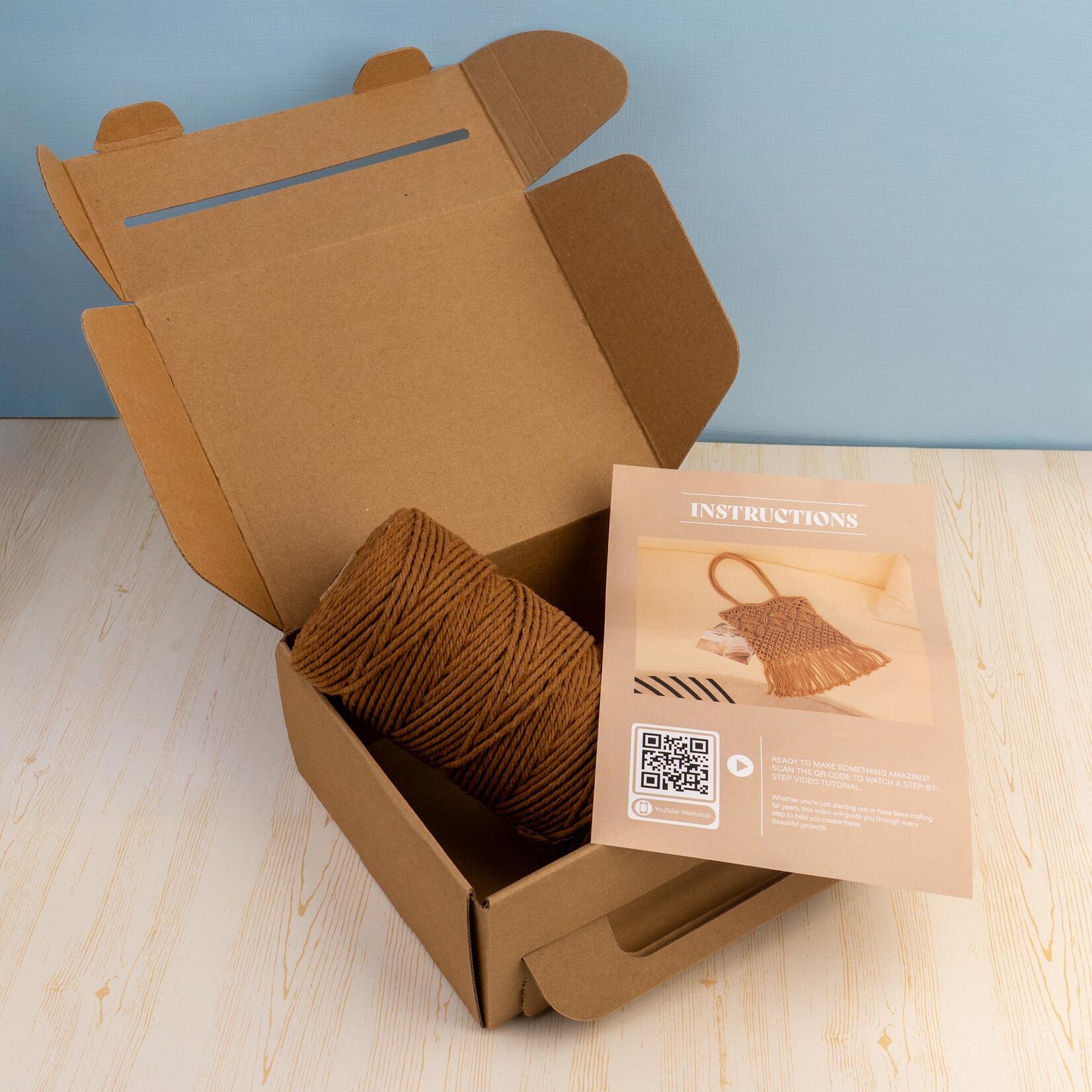 "Macrame Shoulder Bag - DIY Kit 2pcs Multicolor" - Samaroo's Limited