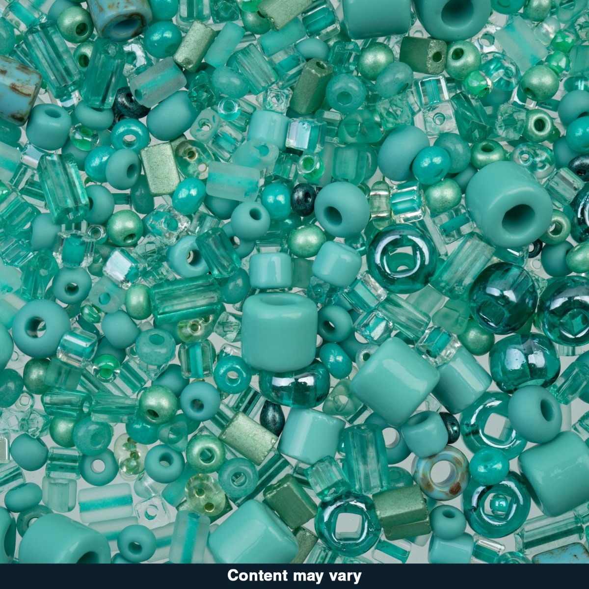 Czech Seed Bead 50g Turquoise Green Assorted Mix - Samaroo's Limited