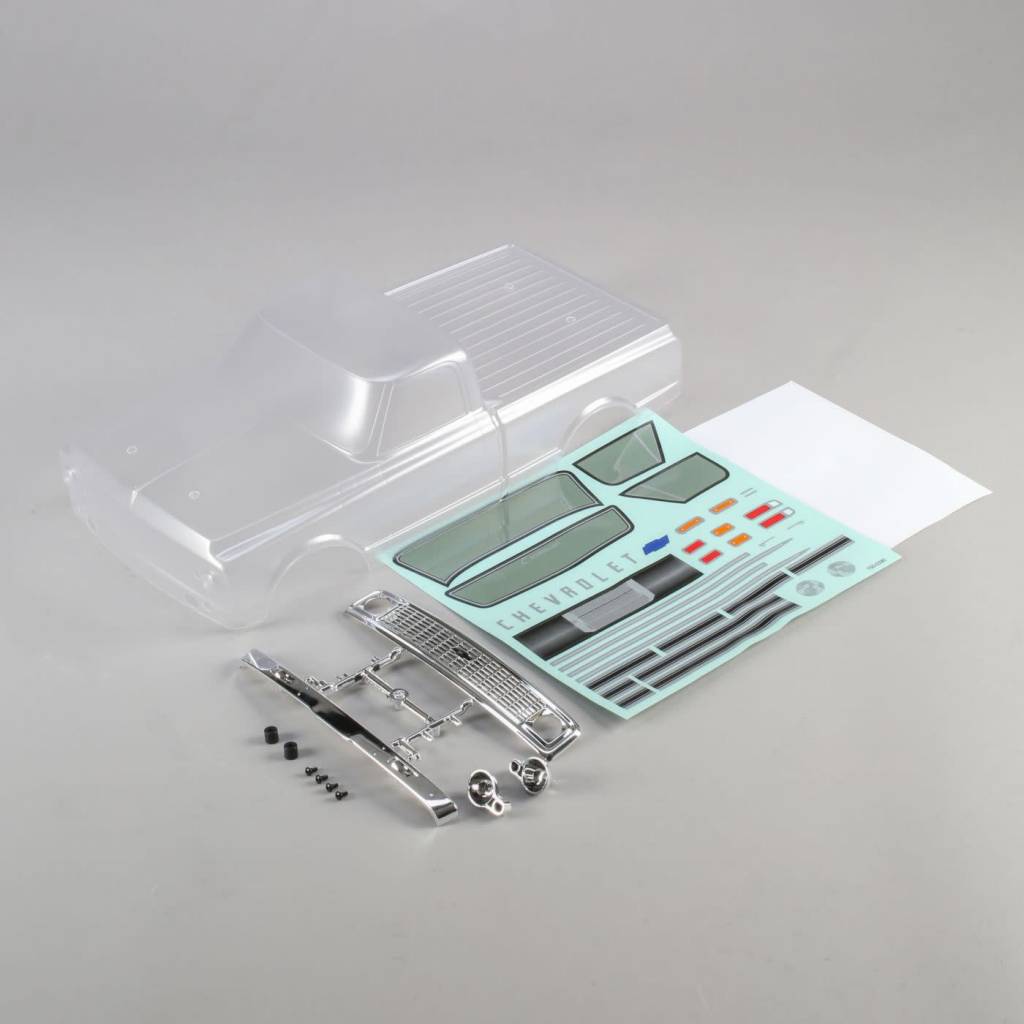 VTR230059 1972 CHEVY C10 BODY SHELL V2: CLEAR - My Tobbies - Toys & Hobbies