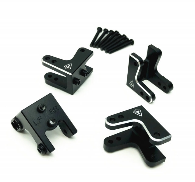 TRLX002V237X SHOCK MOUNT SET LMT BLACK - My Tobbies - Toys & Hobbies