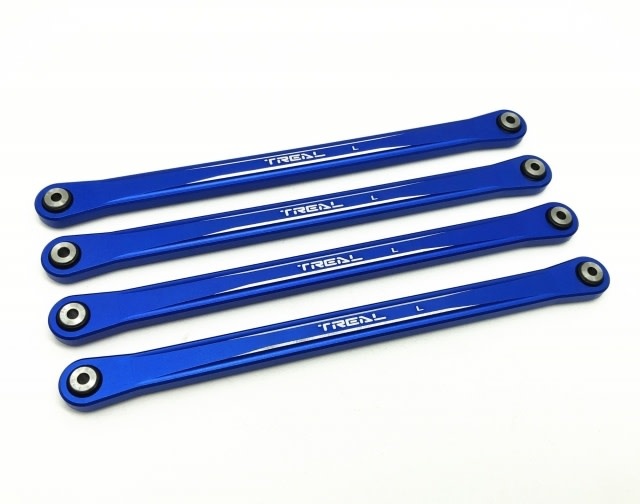 TRLX002V2YRTL LOWER LINK BAR SET (4) LMT BLUE - My Tobbies - Toys & Hobbies