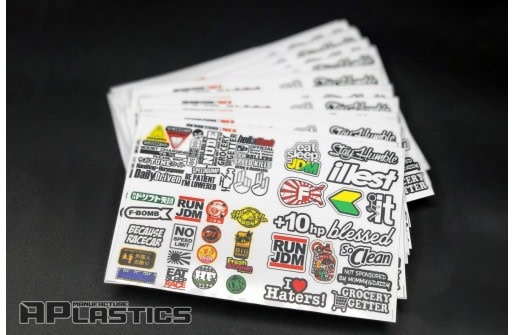 APS4002 APLASTICS STICKER SET 2 - My Tobbies - Toys & Hobbies