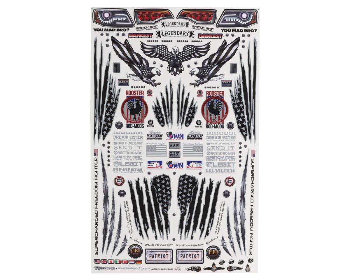 FBR1DECUSA675 FIREBRAND RC AMERICANA DECAL SET - My Tobbies - Toys ...