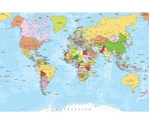 TOM100-272 WORLD MAP - My Tobbies - Toys & Hobbies