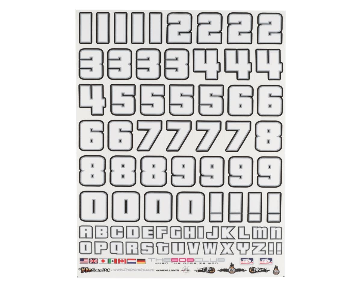 FBR1DECLIB457 NUMB3RS 2 LIBERTY DECAL SET (WHITE W/BLACK OUTLINES) - My ...