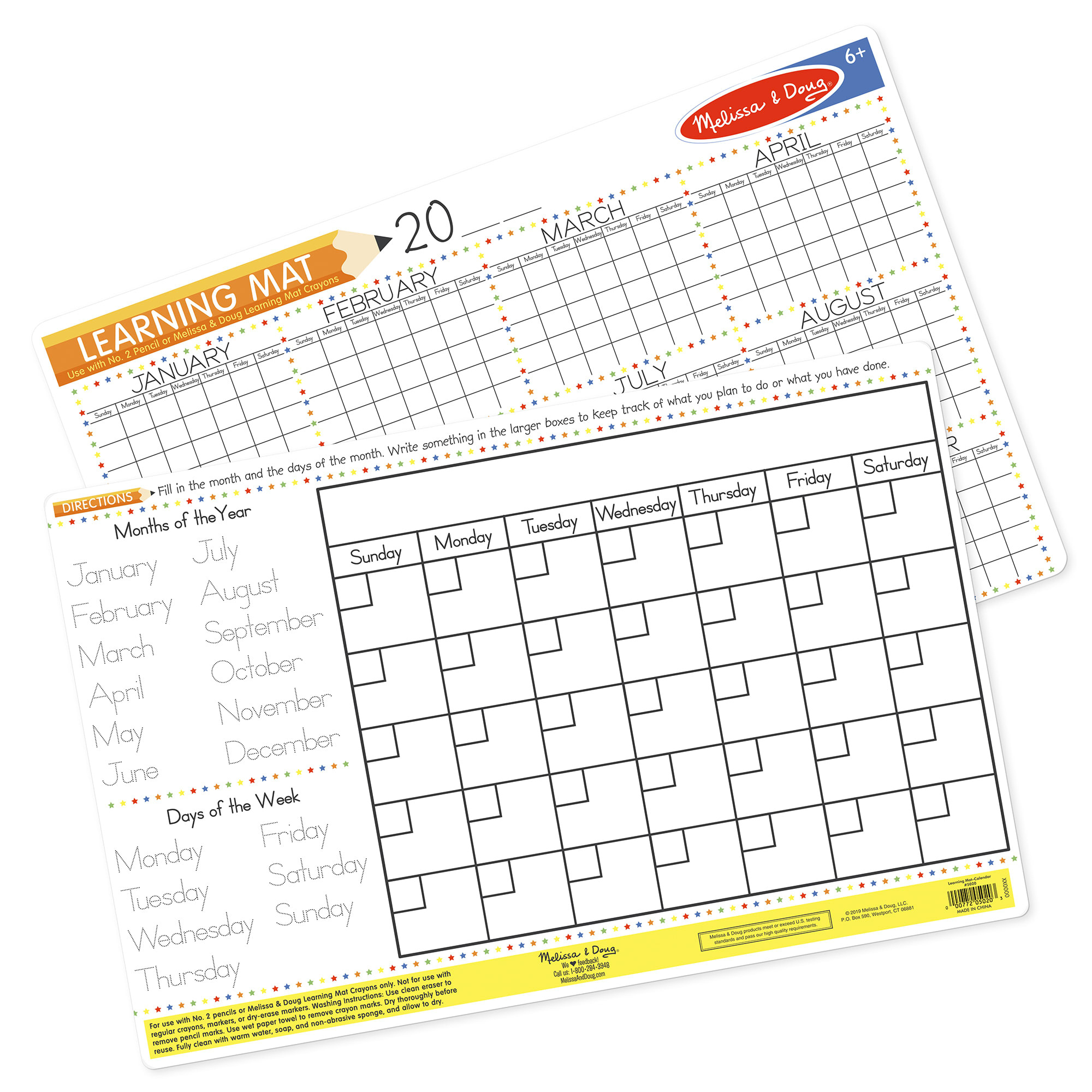 MD5045 CALENDAR LEARNING MAT - My Tobbies - Toys & Hobbies