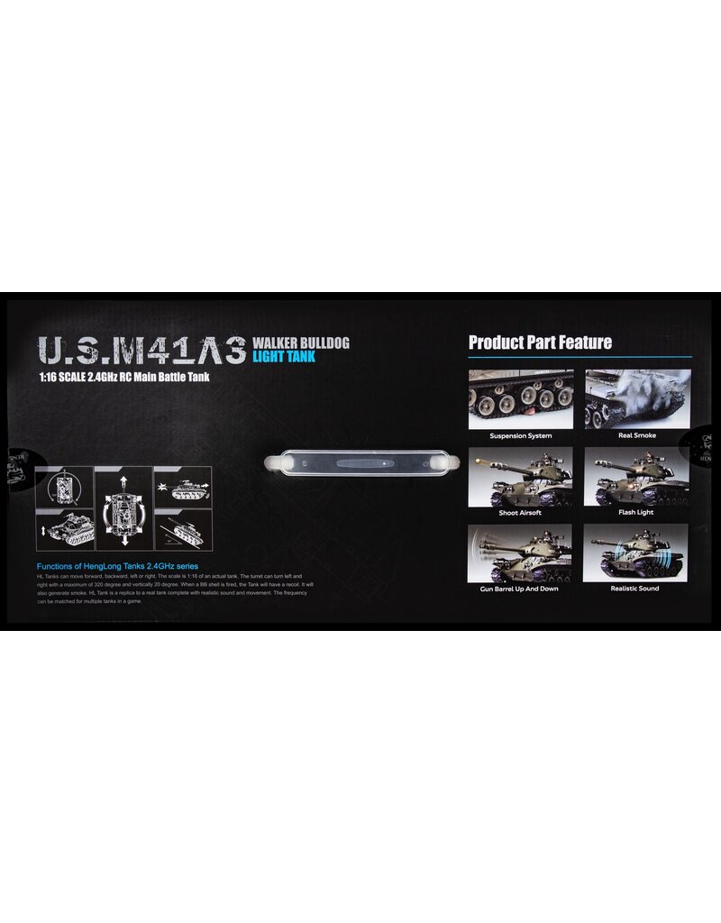 HEN3839-1 M41 A3 WALKER TANK - My Tobbies - Toys & Hobbies