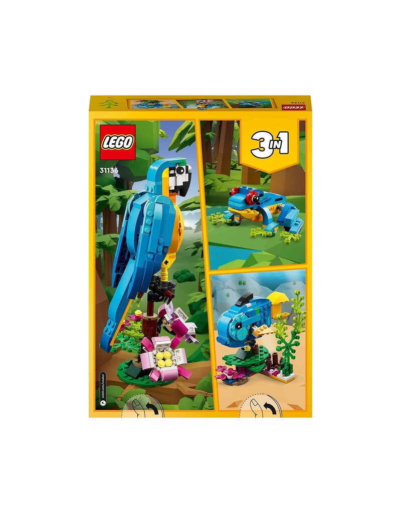 LEGO 31136 CREATOR EXOTIC PARROT 253PCS - My Tobbies - Toys & Hobbies