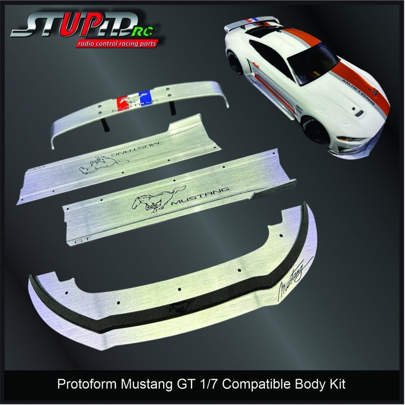 STP11103 MUSTANG GT BODY KIT SILVER - My Tobbies - Toys & Hobbies