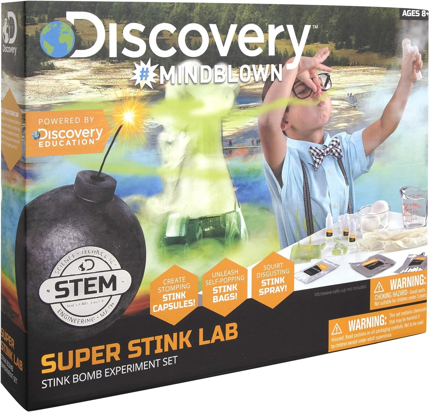 DISCOVERY #MINDBLOWN SUPER STINK LAB: STINK BOMB EXPERIMENT SET - My ...