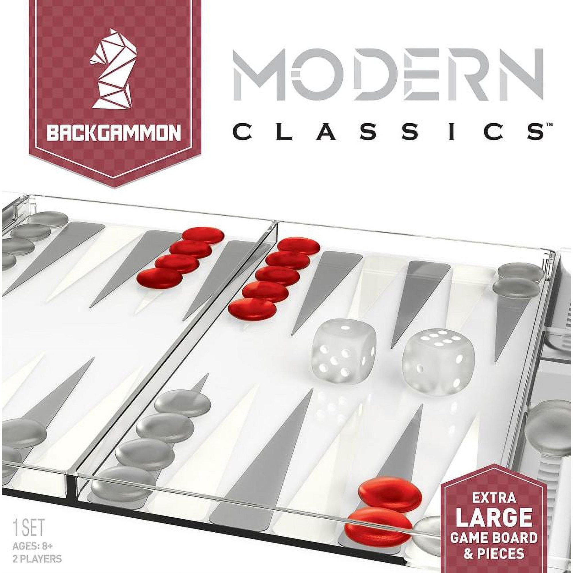 BACKGAMMON 1105 MODERN CLASSICS EXTRA LARGE GAME BOARD - My Tobbies - Toys & Hobbies