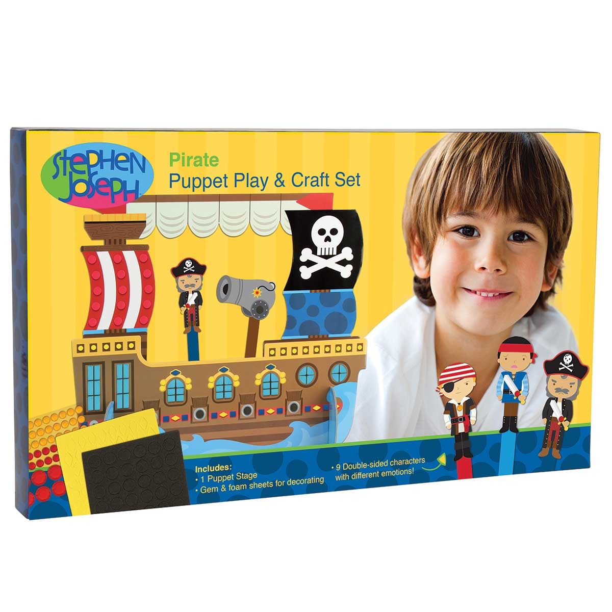 SJ-1107-29 PIRATE PUPPET PLAY & CRAFT SET - My Tobbies - Toys & Hobbies