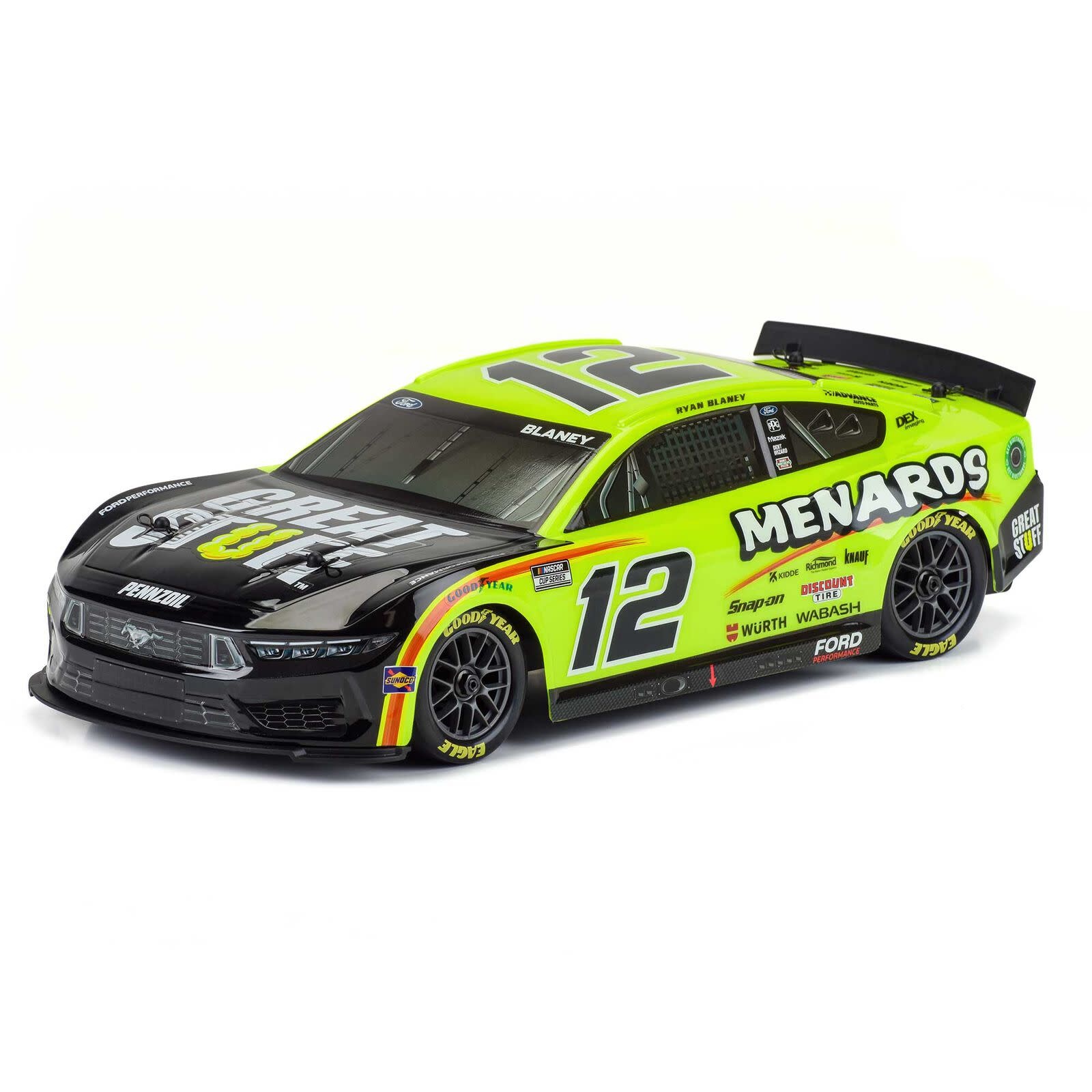 LOS1122412 1/12 AWD NASCAR RC RACE CAR RTR, RYAN BLANEY #12 MENARDS ...