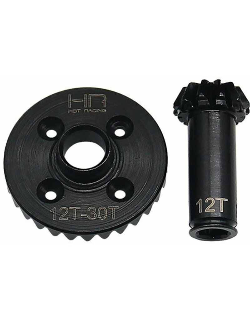 HRAGRM9302F 30/12T STEEL HELICAL DIFF RING/PINION FRONT GEAR SET, FOR ...