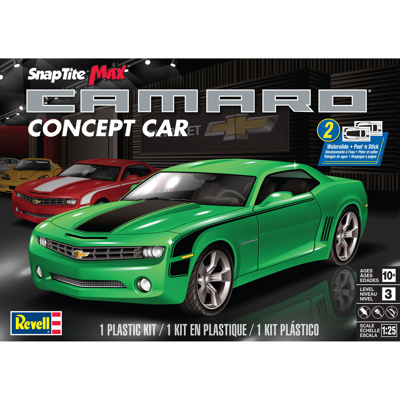 RMX851527 1/25 CHEVY CAMARO CONCEPT CAR EASY CLICK PLASTIC MODEL KIT ...