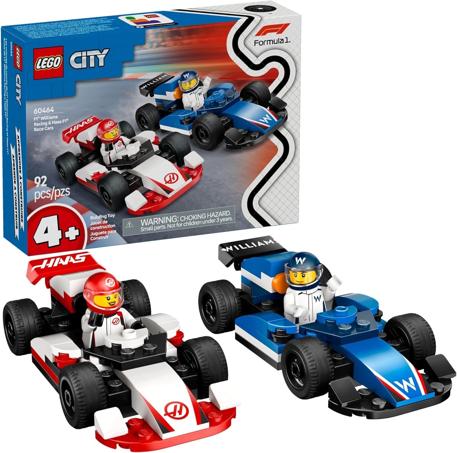 LEGO 60464 CITY F1 WILLIAMS RACING AND HASS F1 RACE CARS - My Tobbies ...