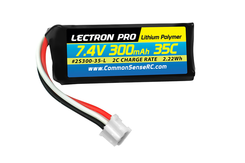 LECTRON PRO 2S LIPO 7.4V 300MAH 35C BATTERY: UMX CONNECTOR - My Tobbies ...