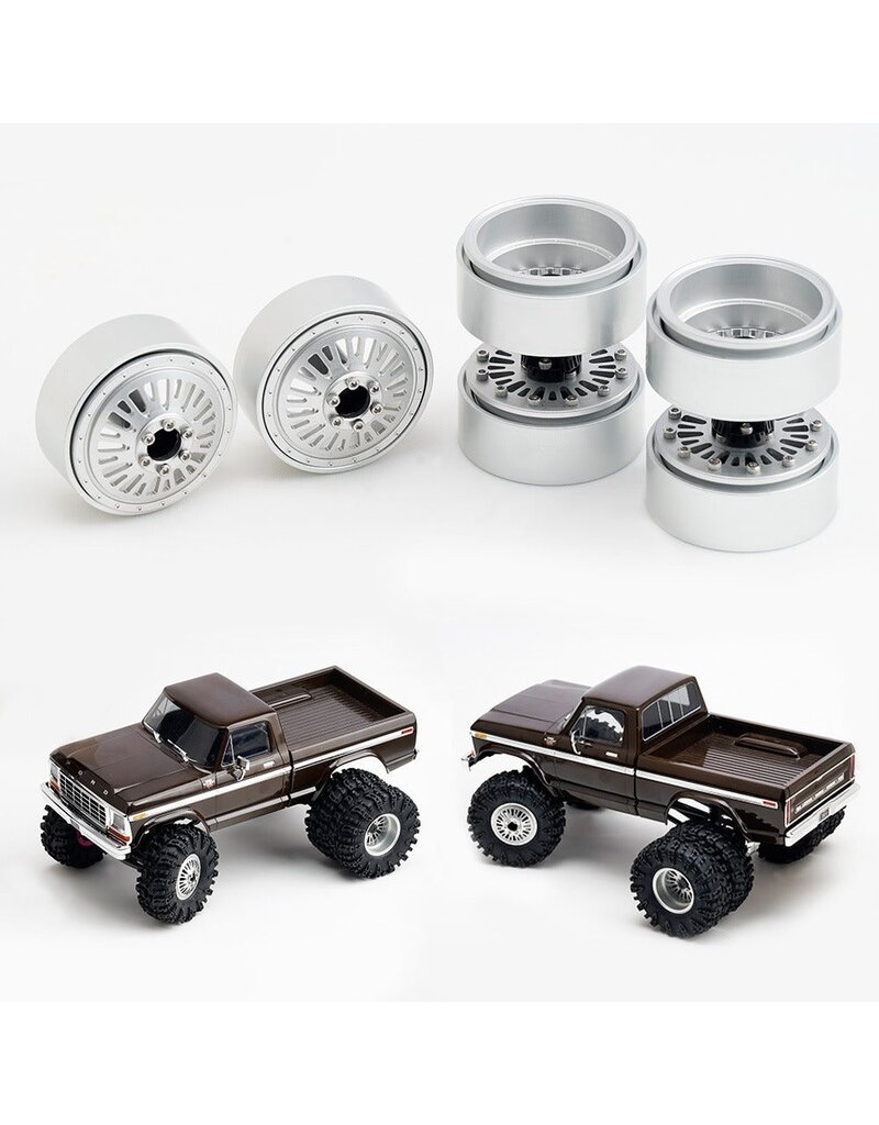 PHB7282 ALUMINUM BEADLOCK WHEELS FOR TR4-M HIGH TRAIL (4) - My Tobbies ...