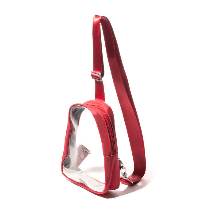 Clear Stadium Mini Sling - Red - Christopher's Gifts & MaGift's | STLGIFT