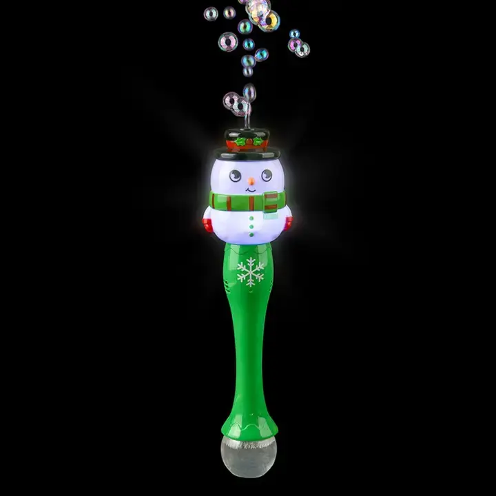 Light-Up Snowman Bubble Wand 13.5" Memorable Holiday Fun! - Christopher ...