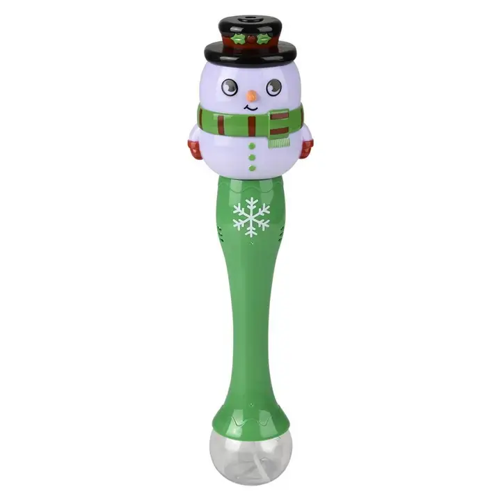 Light-Up Snowman Bubble Wand 13.5" Memorable Holiday Fun! - Christopher ...