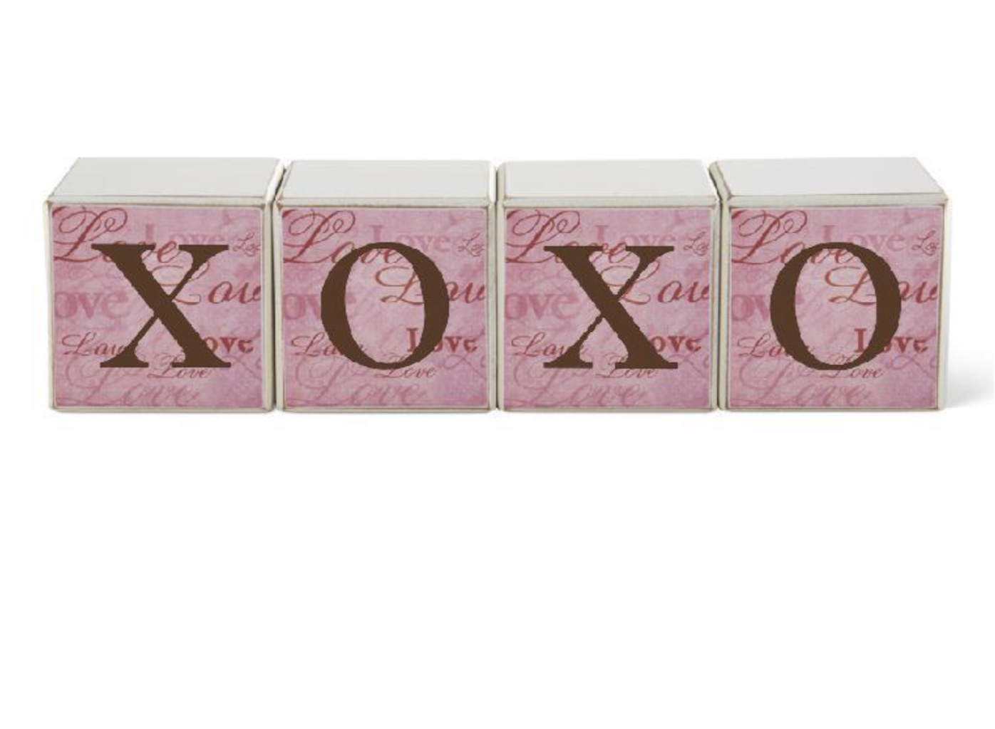 K & K Interiors XOXO Blocks - Oak & Willow