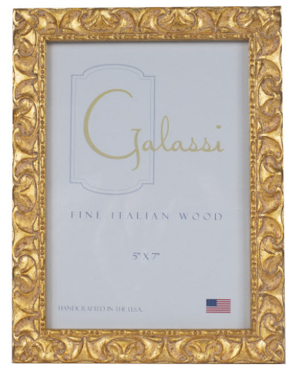 Galassi Gold Parlor 4 x 6 Picture Frame - Oak & Willow