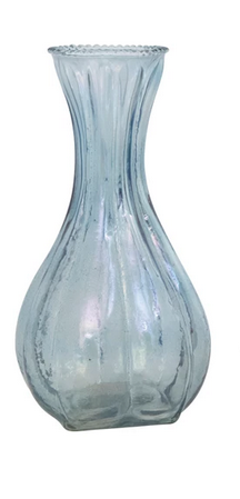 Creative Co-Op Blue Pearlized Vase - Oak & Willow