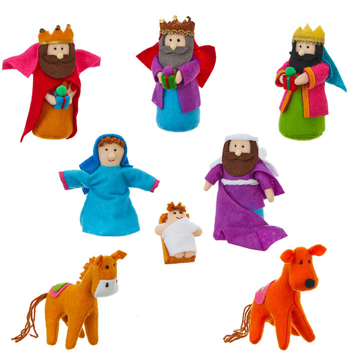 Raz Imports 5.5" Nativity Set - Oak & Willow