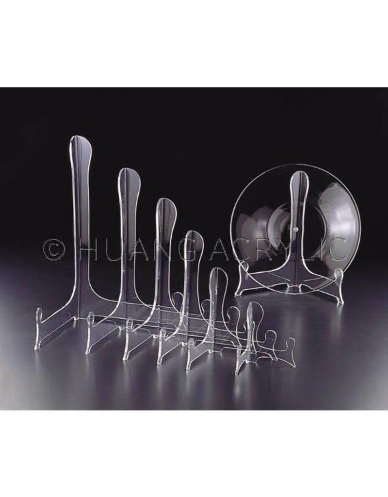 4" Acrylic Plate Stand - Oak & Willow