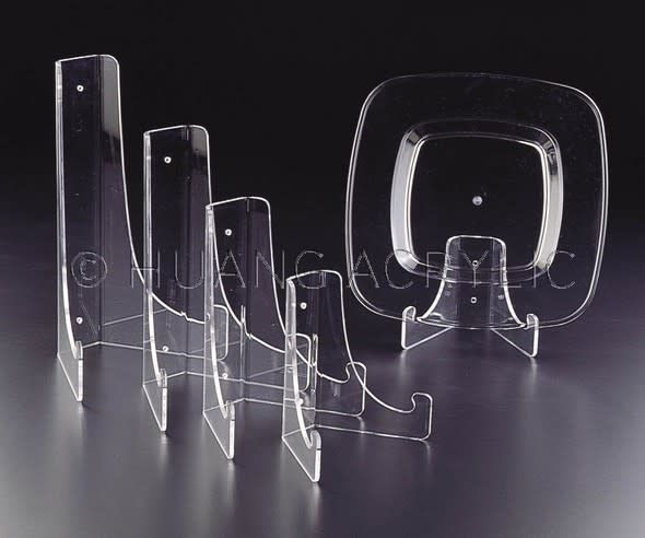 12" Acrylic Tray & Bowl Stand - Oak & Willow