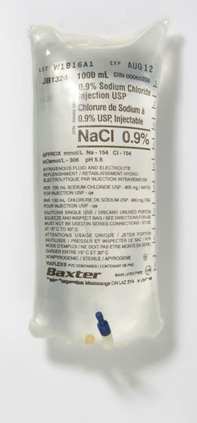 Baxter Sodium Chloride 0.9% Injection Solution USP IV - Med Supplies