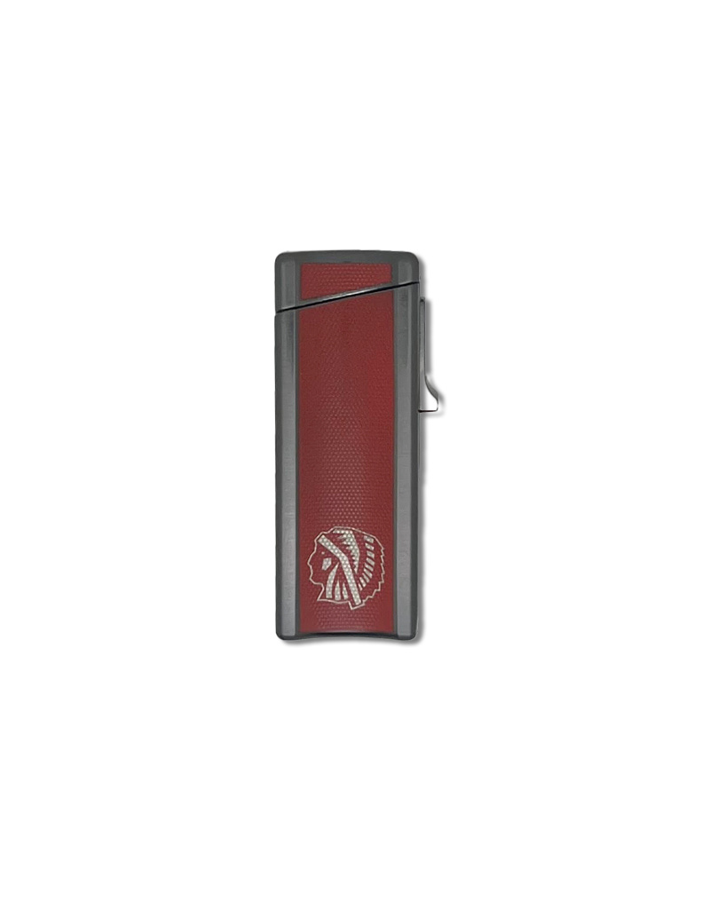 Visol Lighter - Single - Ridge - Red - Wooden Indian Tobacco Shop