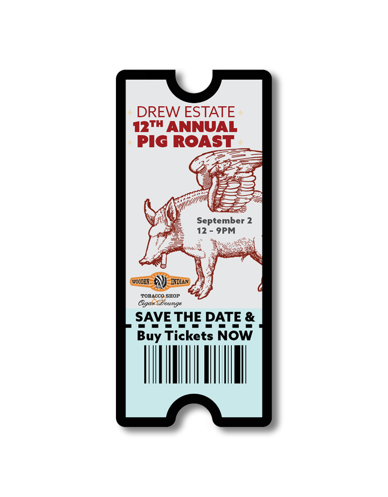 Pig Roast 2023 Ticket - Wooden Indian Tobacco Shop