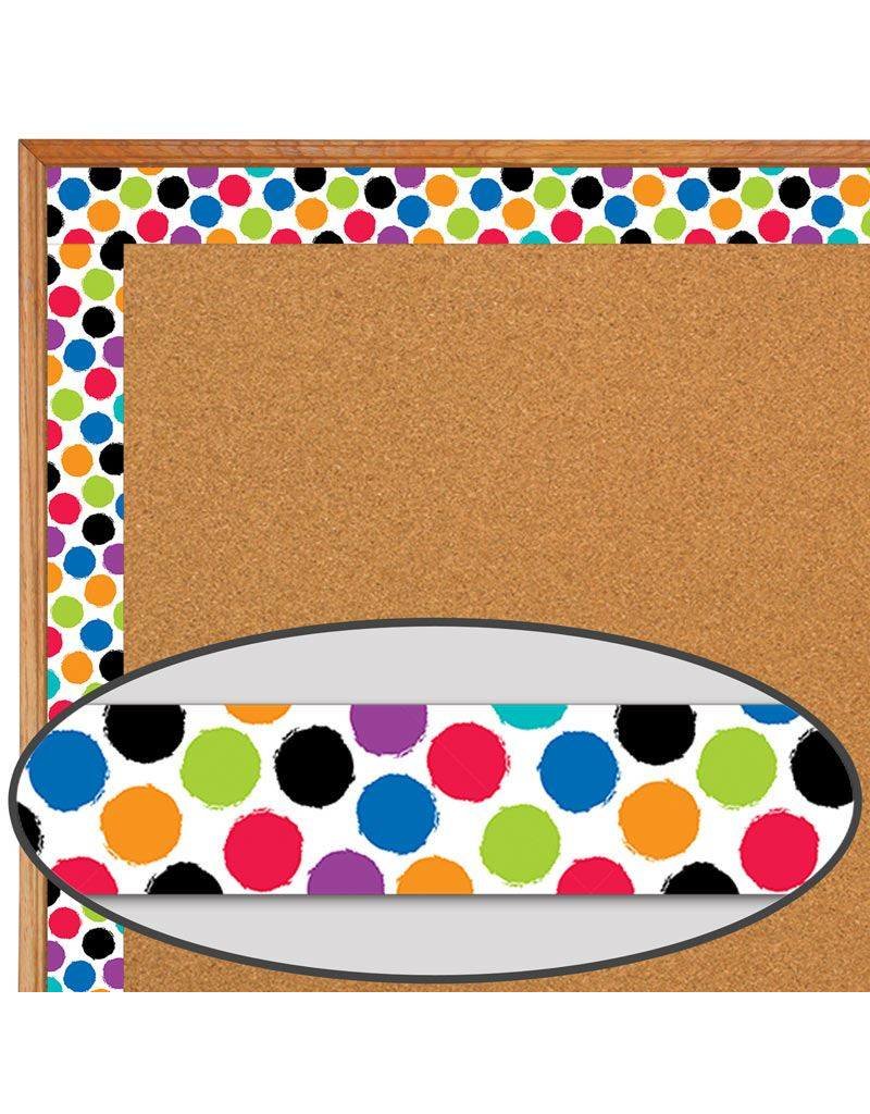 Bold & Bright Colourful Spots-Border - Inspiring Young Minds to Learn