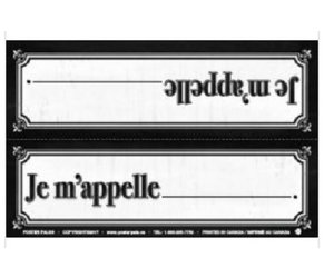 French Name Plates - Je m'appelle - Inspiring Young Minds to Learn