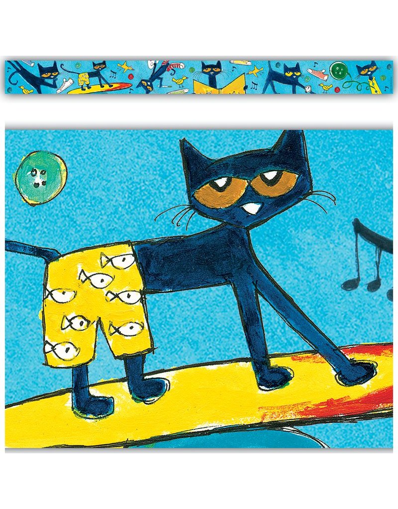 Pete the Cat Border Trim (blue) - Inspiring Young Minds to Learn