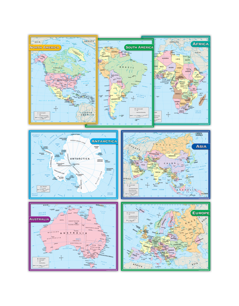 Printable List Continents