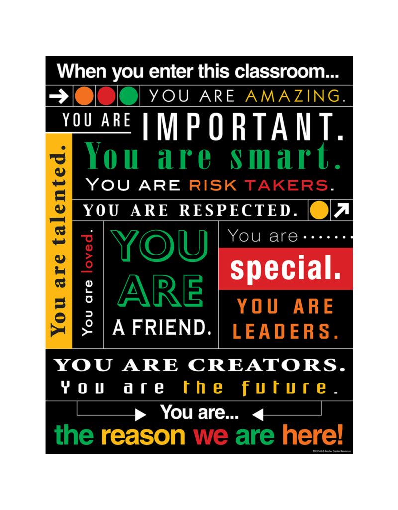 When You Enter This Classroom...Subway Art Chart - Inspiring Young ...