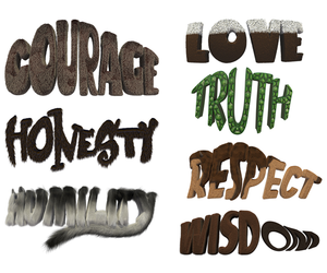 7 Teachings-Words Poster (set) - Inspiring Young Minds to Learn