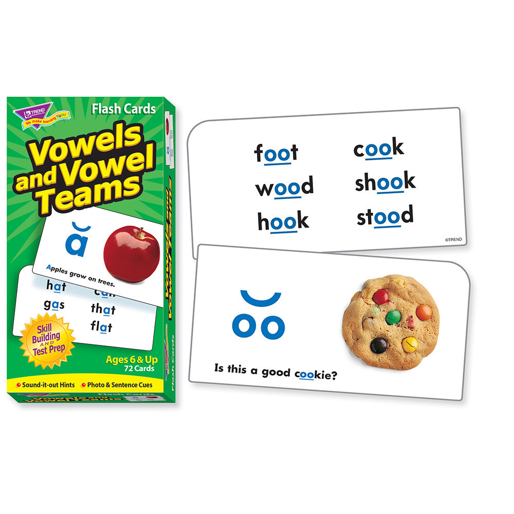 Vowels And Vowel Teams Flashcard Inspiring Young Minds To Learn