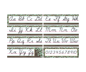 Eucalyptus Cursive Mini Bulletin Board - Inspiring Young Minds to Learn