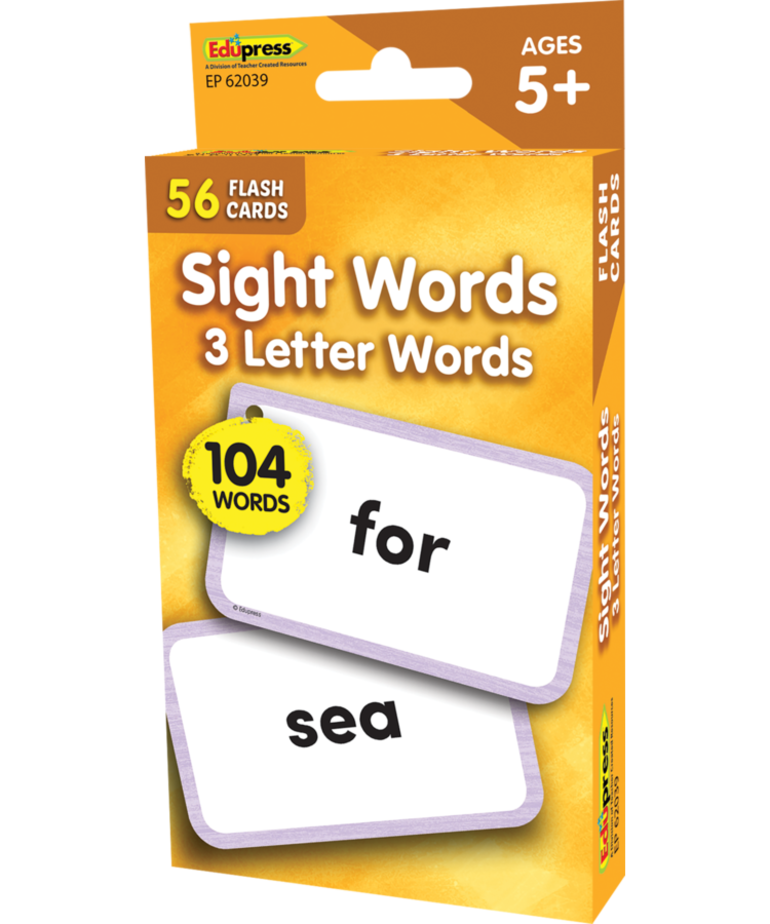 Sight Words Flashcards 3 Letter Words Inspiring Young Minds To Learn Sight Words Flashcards 3 Letter Words Inspiring Young Minds To Learn