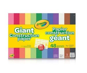 Crayola Giant Construction Paper w/Stencil - Inspiring Young Minds to Learn