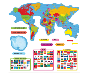 Continents & Countries Bulletin Board Set - Inspiring Young Minds to Learn