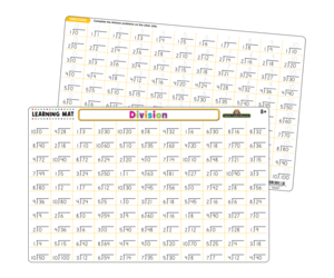 Division Learning Mats - Inspiring Young Minds to Learn