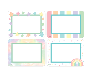 Pastel Pop Name Tags/Labels - Inspiring Young Minds to Learn