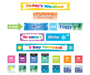Colorful Weather Pocket Chart Cards - Inspiring Young Minds to Learn