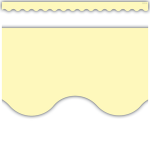 Pastel Yellow Scalloped Trimmer - Inspiring Young Minds to Learn