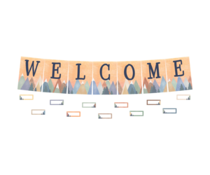 Moving Mountains Welcome Bulletin Board - Inspiring Young Minds to Learn